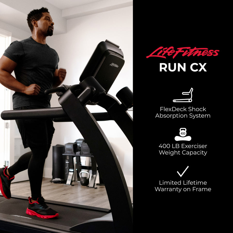 Life Fitness Run CX Treadmill w/ Track Connect Console – G&G Fitness ...
